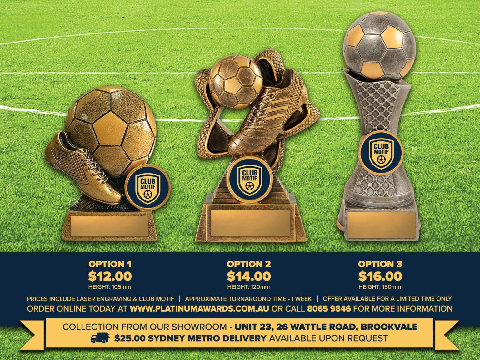 Football Soccer Trophy Specials 2025 Northern Beaches Sydney